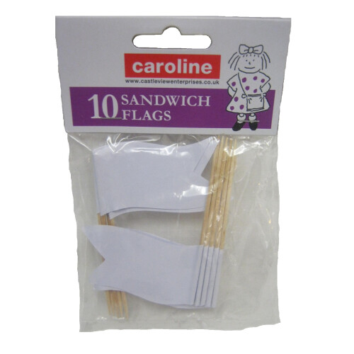 Caroline Sandwich Flags (Pack Of 10) on OnBuy