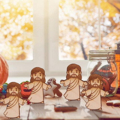 Wooden Little Jesus Small Wood Holding Jesus Statue Little Jesus ...