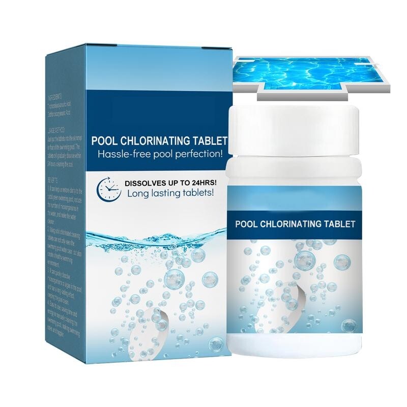 Pool Tablets Clorine Swimming Pool Foaming Clarifier 100Pcs/Box Ion ...