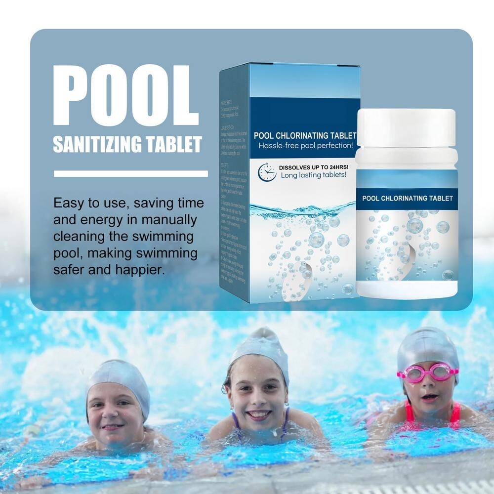 Pool Tablets Clorine Swimming Pool Foaming Clarifier 100Pcs/Box Ion ...