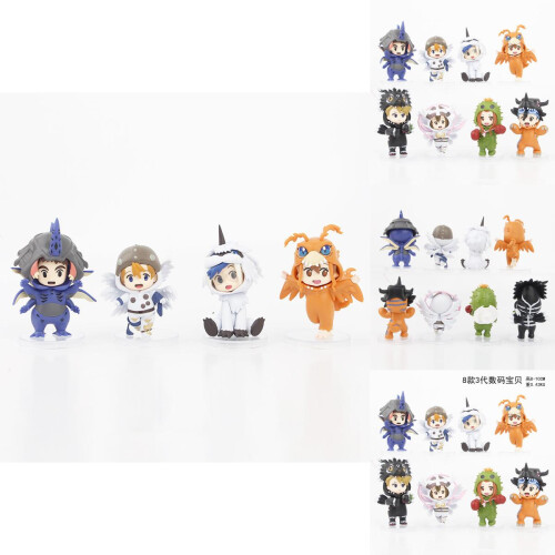 Digimon Adventure Figure Set Pvc Material Anime Characters Blind Box ...