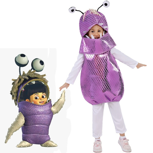 (Purple Tunic Hat, Height 125-135cm) Purple Mary Monsters Child Fancy ...