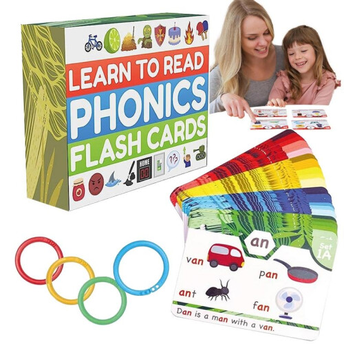 Phonics Learning Cards Talking Phonics Flash Cards Children Funny Game ...
