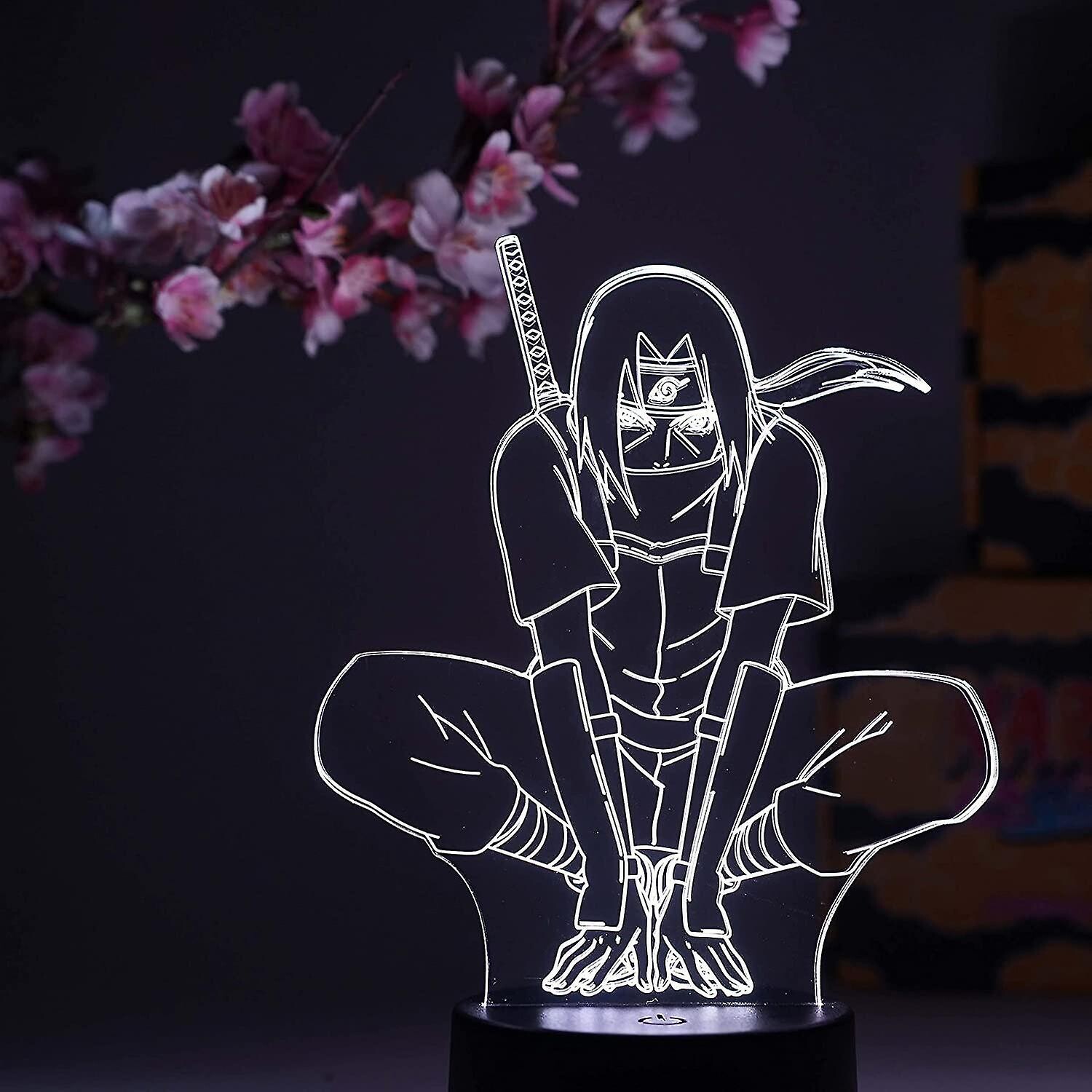 Shxx Itachi Uchiha Night Otaku Lamp Naruto Shippuden Anime Lamp Figure ...