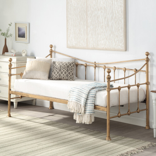 Brass daybed with trundle store