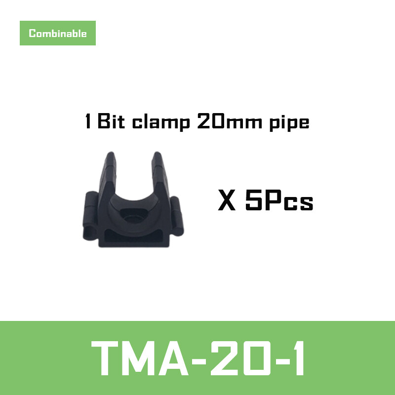 (5Pcs TMA-20-1) U-type clip air hose clamp fixing clip pipe clamp nylon multi pipe clamp pipe ...