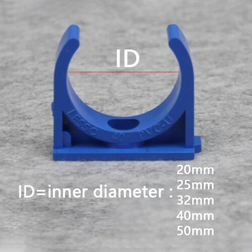 PVC Pipe Clamps Water Pipe Support PVC Pipe Connectors Garden ...