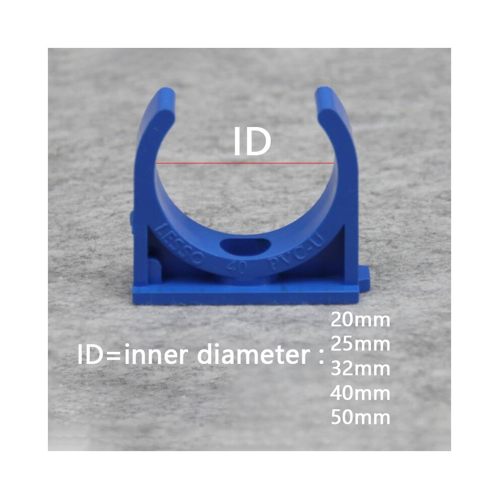 PVC Pipe Clamps Water Pipe Support PVC Pipe Connectors Garden ...