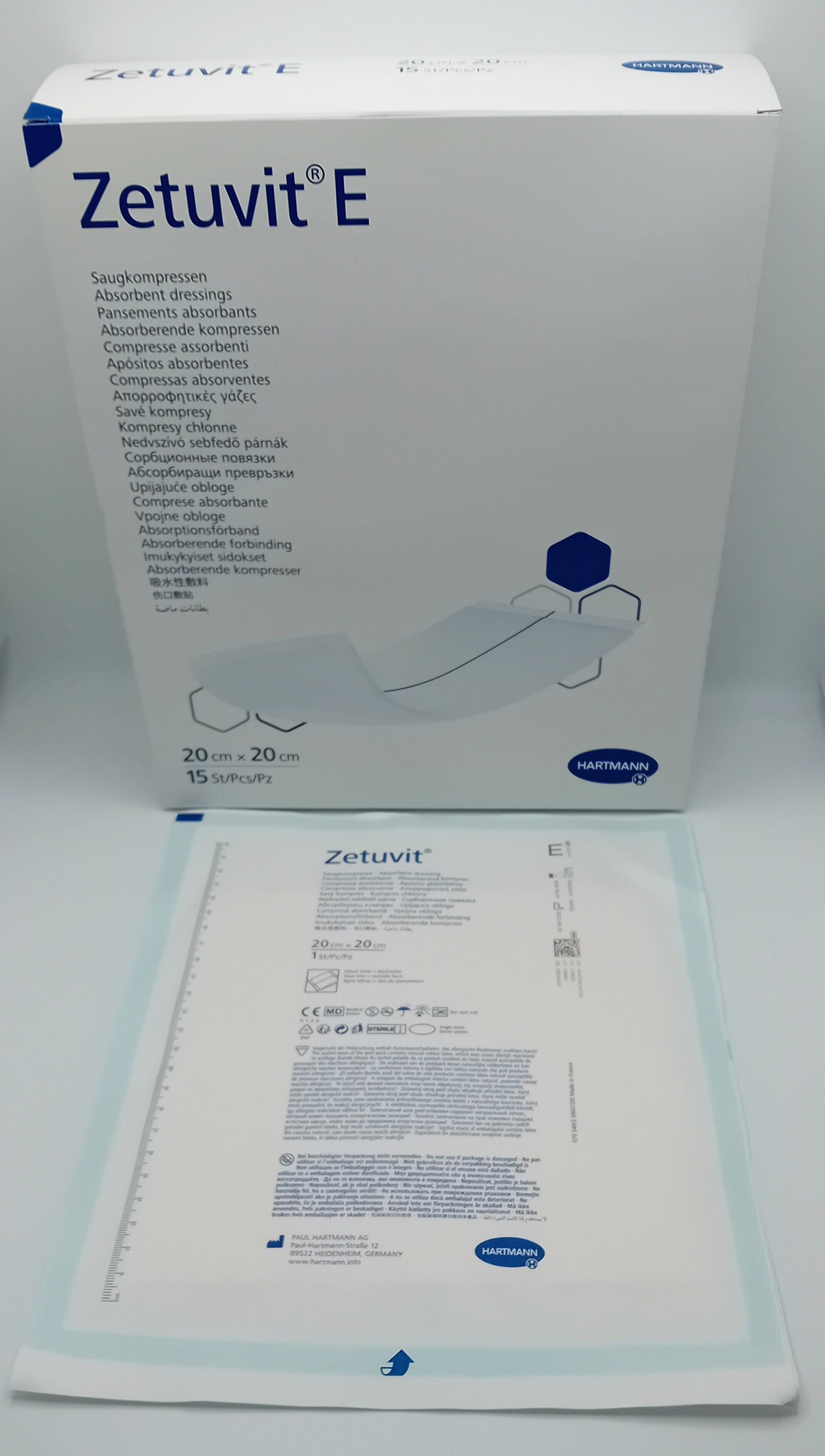 Zetuvit E Sterile 20cm x 20cm Box of 15 - REF: 413774 on OnBuy