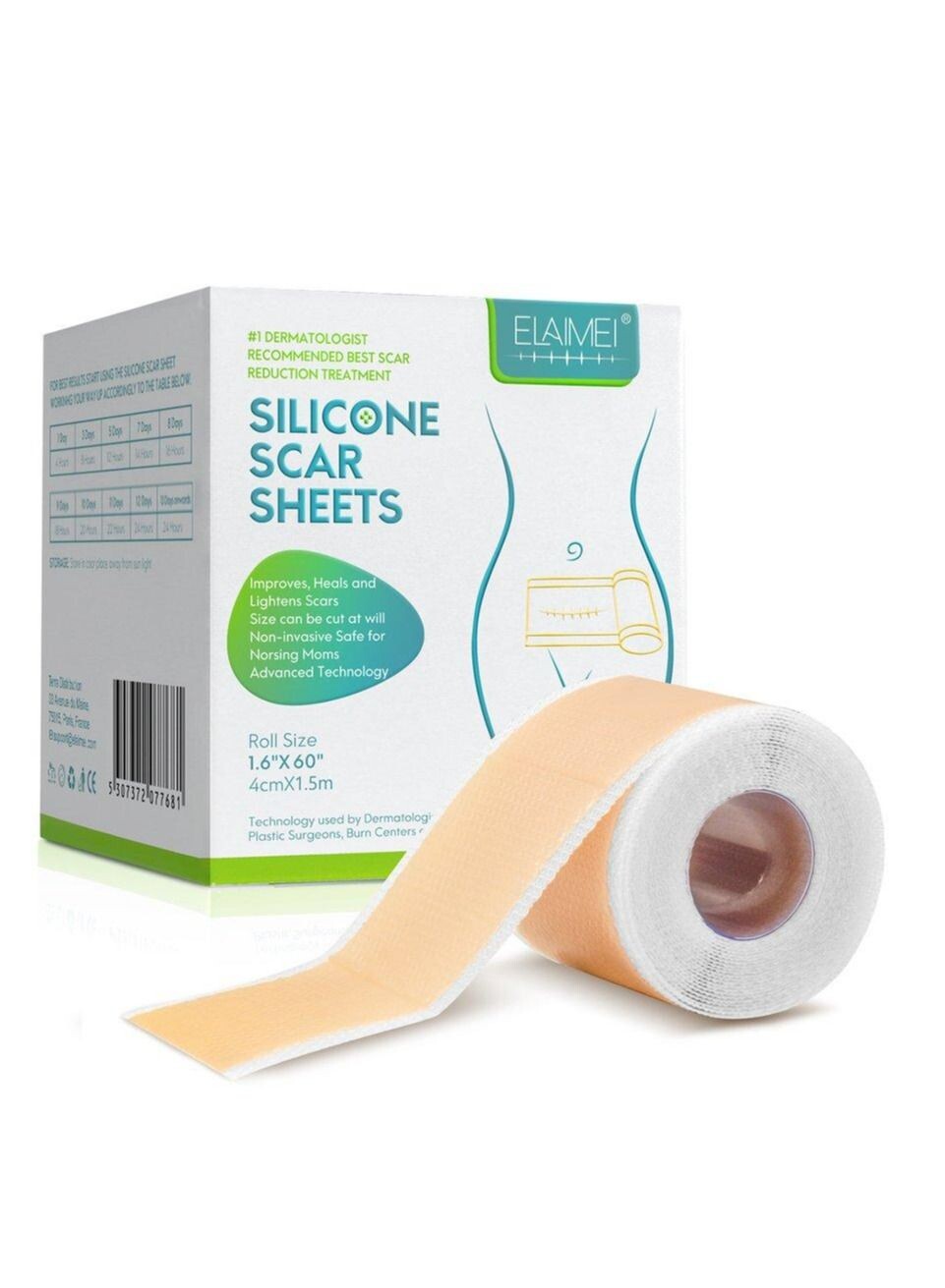 Elaimei Medical Grade Silicone Scar Keloid, C-Section, Surgical - Scars ...