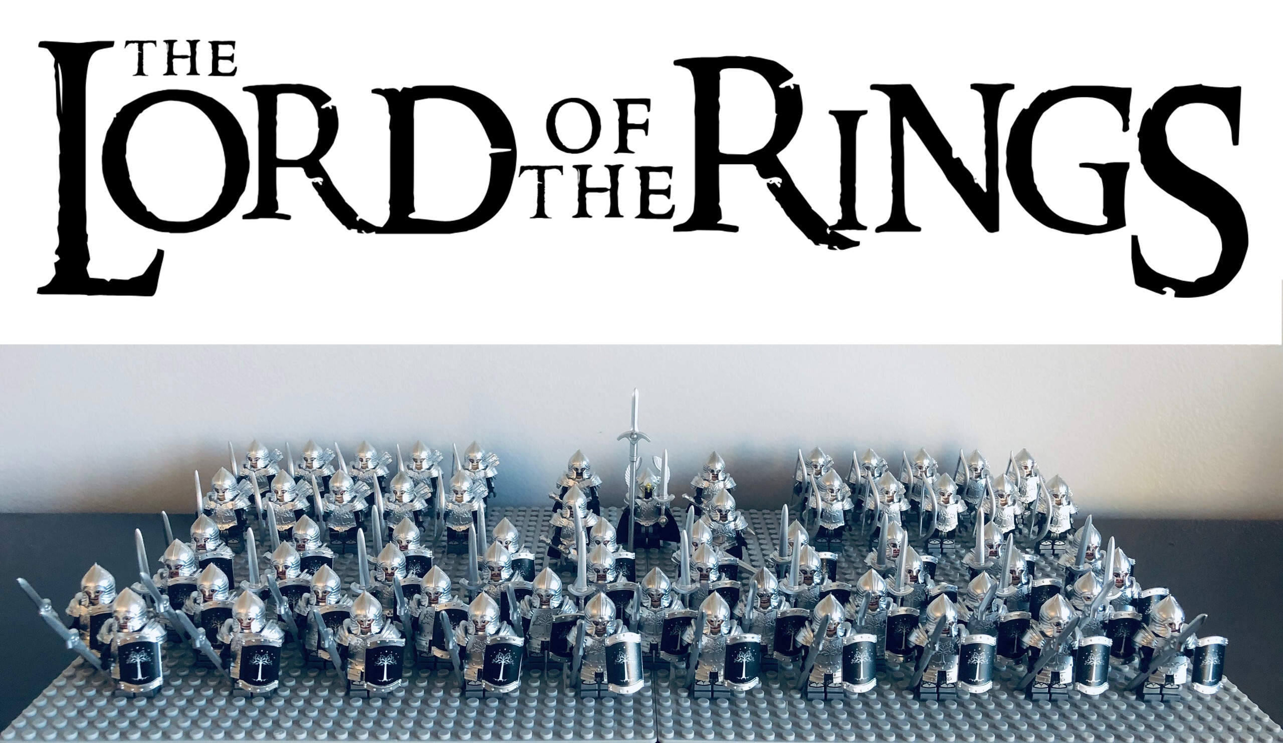 LOTR Gondor Heavy Battalion Infantry Army Set 61 Minifigures Set on OnBuy