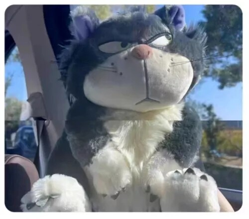 (45cm Lucifer Cat) Lucifer Cat Plush Toy Pillow Figure Soft Toy Kawaii ...