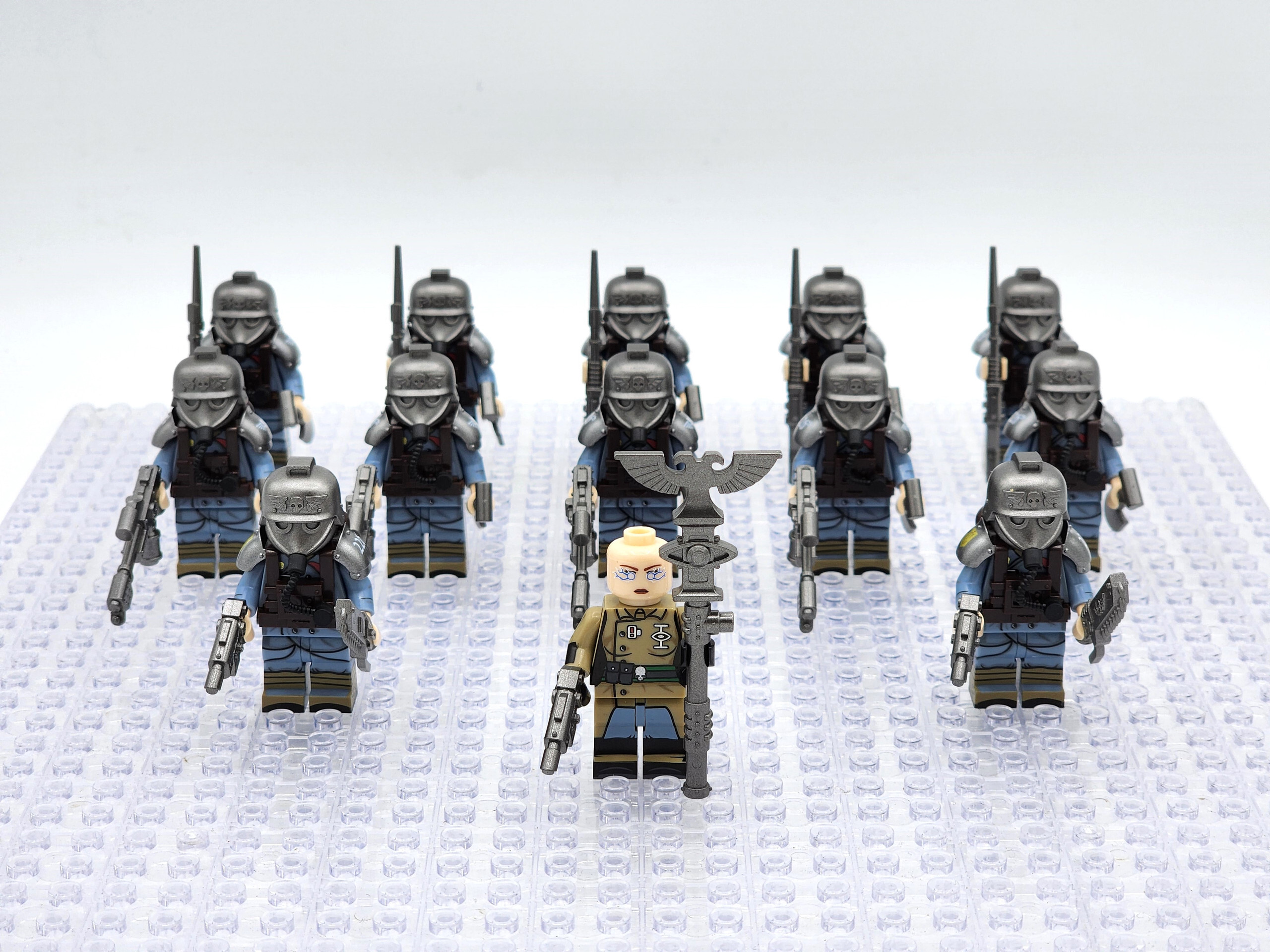 Warhammer 40K Death Korps of Krieg Psyker, Pyro Soldiers 13 Minifigures ...