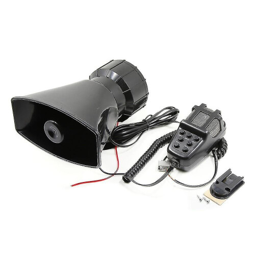 Car megaphone 5 tone alarm horn 12v 110db loud speaker fire ambulance ...