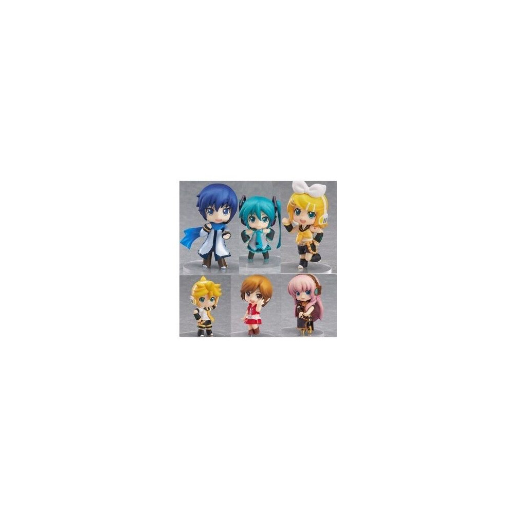 6PCS Vocaloid HATSUNE MIKU Action Figures Luka Rin Len PVC Dolls Gift ...