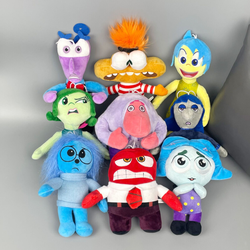 Inside Out 2 Plush Dolls Inside Out Plush Toy Cute Cartoon Plushie Doll Soft Stuffed Anime Periphery Toys Kids Birthday Gifts