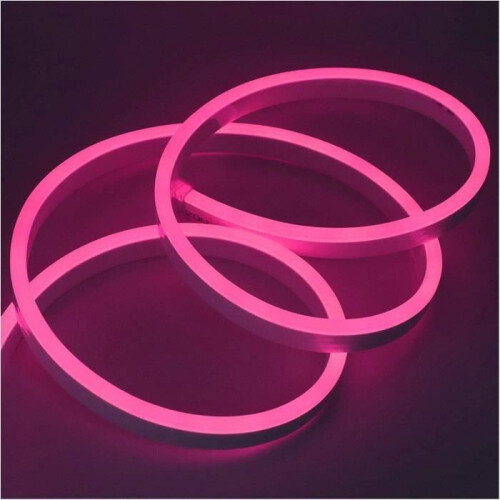 Pink Led Neon Light, 220V 2835 120Leds - M Waterproof Flexible Led Neon ...