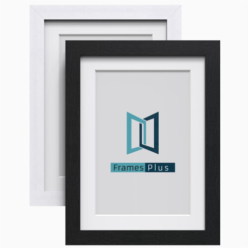 (6x4 Pic Size 4x3, White) Black or white modern photo picture frames ...