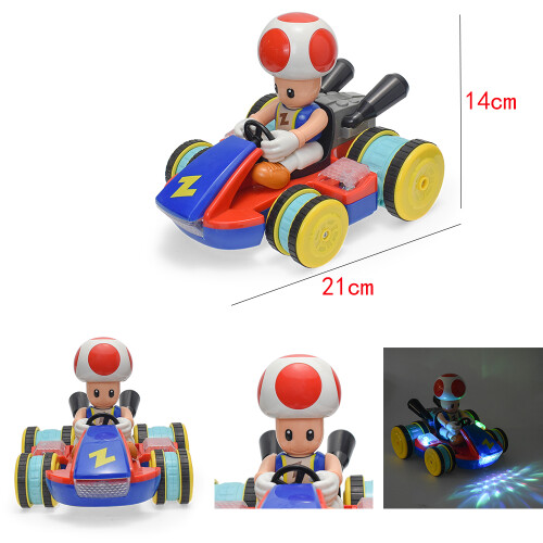 (RC Toad car) Super Mario Bros Cart Vehicle Figures Model Toy Mario ...