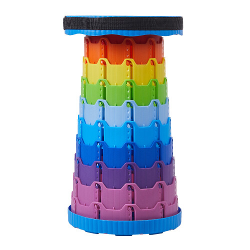 (Multicoloured) Outdoor Collapsible Camping Stool Portable ...