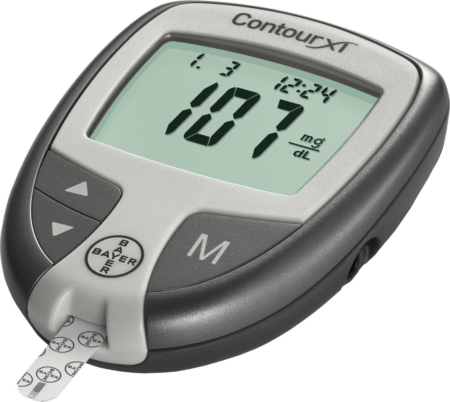 CONTOUR XT BLOOD GLUCOSE METER,WITH TEST STRIPS,LANCING,MICROLET,POUCH ...