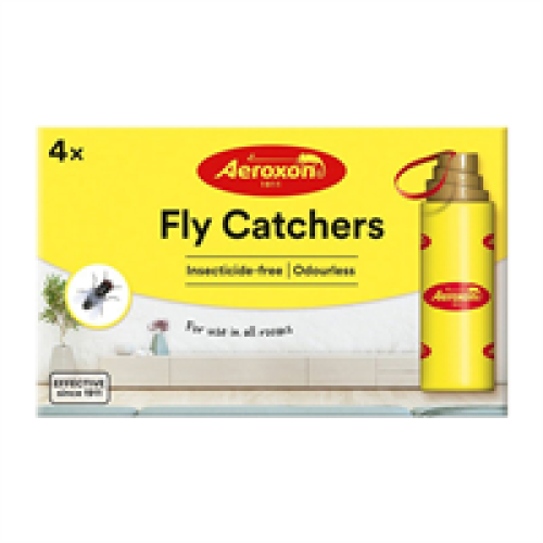 Aeroxon Fly Catcher Papers 4 Pack Insecticide Free Odourless - Yellow ...
