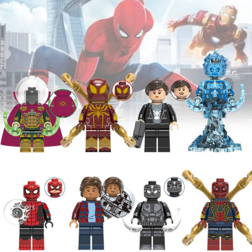 The Avenger Iron Spider Building Blocks Set Toys Diy Model Figurine Pvc ...
