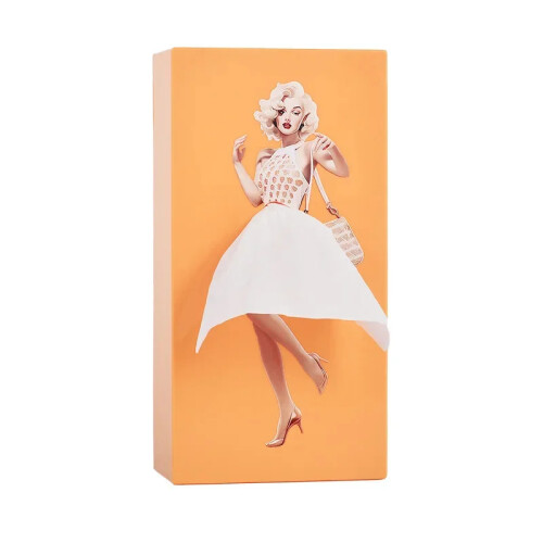 (Yellow) New Flying Skirt Tissue Box Cartoon Anime Girl Puffy Skirt ...