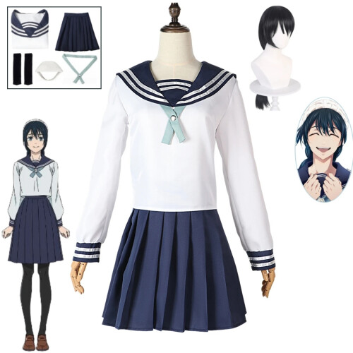 (XL) Anime Jujutsu Kaisen Riko Amanai Cosplay Costume JK School Uniform ...