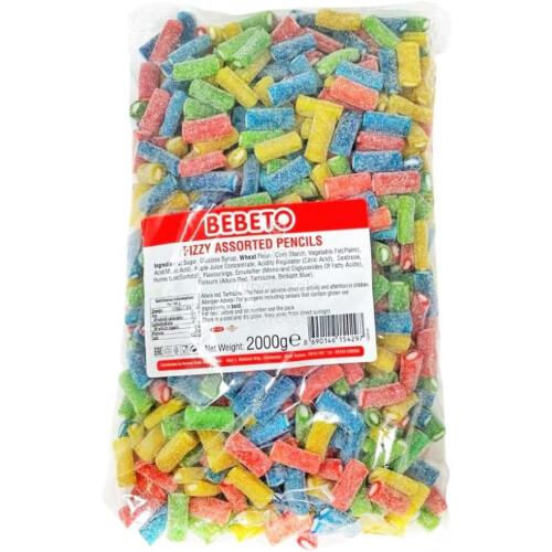 (Fizzy Assorted Pencils VEGAN (16015948)) Bebeto VEGAN Range Fizzy Blue ...