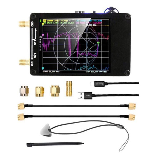 Vector Network Antenna Analyzer 2.8 Inch Touch Screen Handheld Spectrum ...