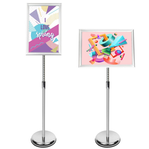 A3 Poster Stand Floor Standing Sign Holder Snap Frame Adjustable ...