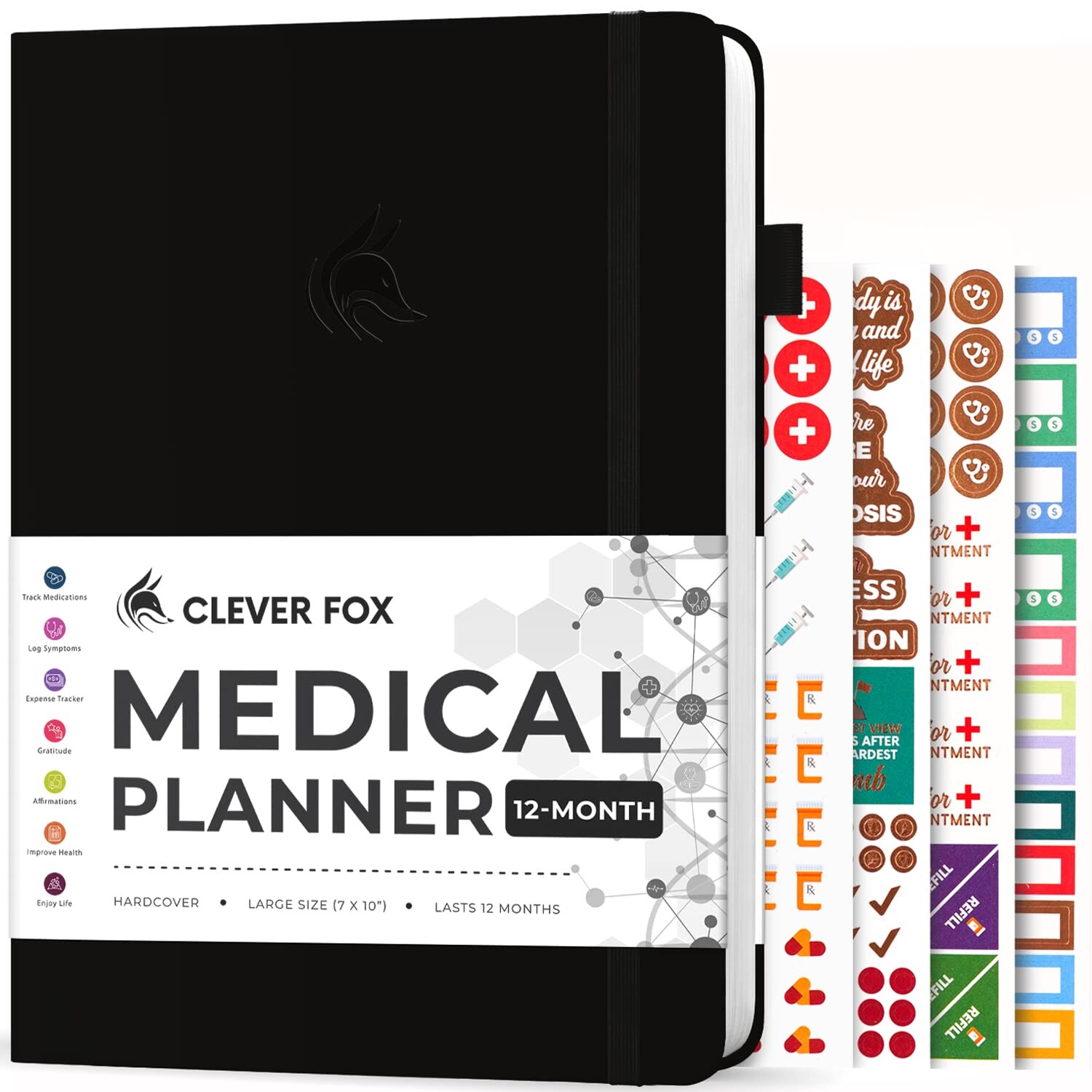 Clever Fox Medical Planner 12-Month ? Medical Notebook, Health Diary ...