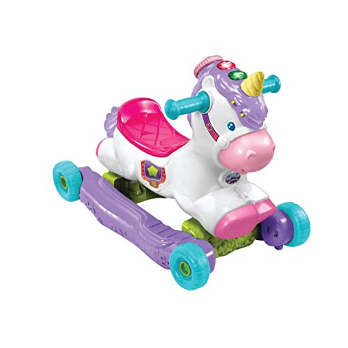 VTech Rock and Ride Unicorn Baby Ride On Toy, Interactive Baby Musical ...