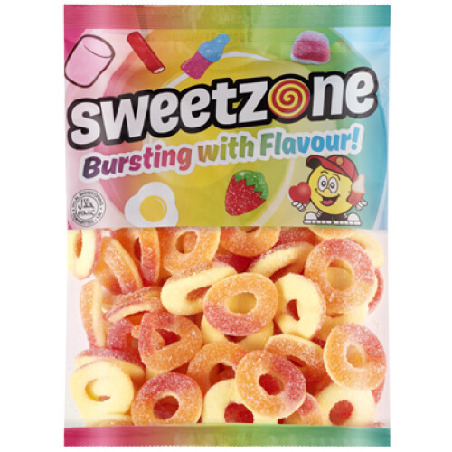 (Peach Rings 1KG Bag - 1F039) Halal Sweets Cola Bottles, Peach Rings ...