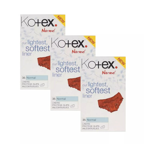 Kotex Pantliners Normal Breathable 35 - Pack Of 3 on OnBuy