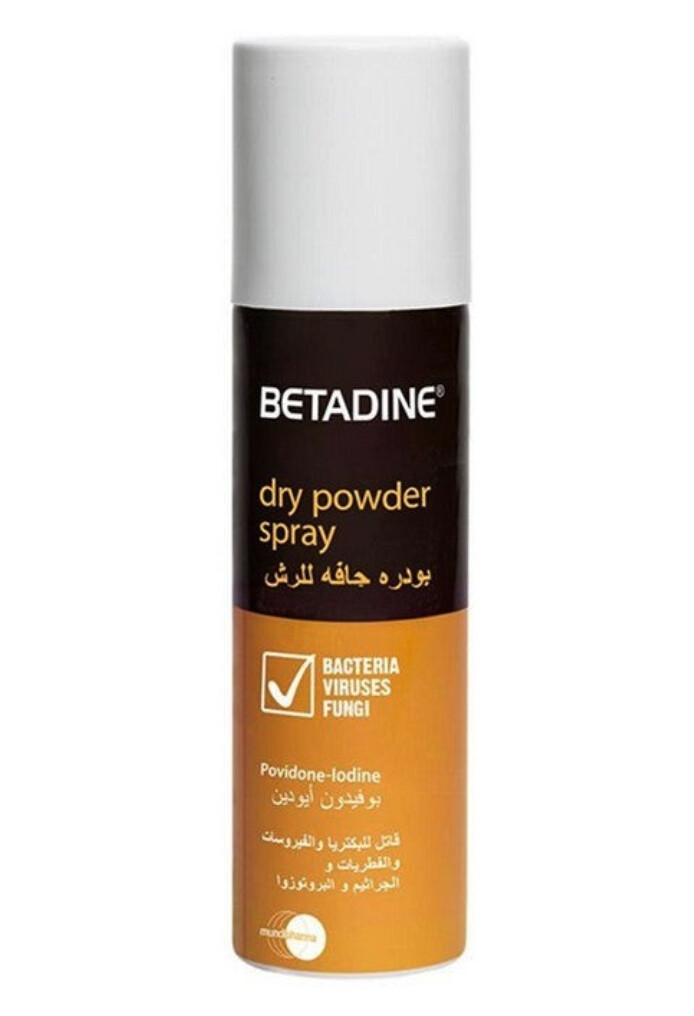 BETADINE Dry Powder Spray Fast-Acting Antiseptic for Minor Wounds ...