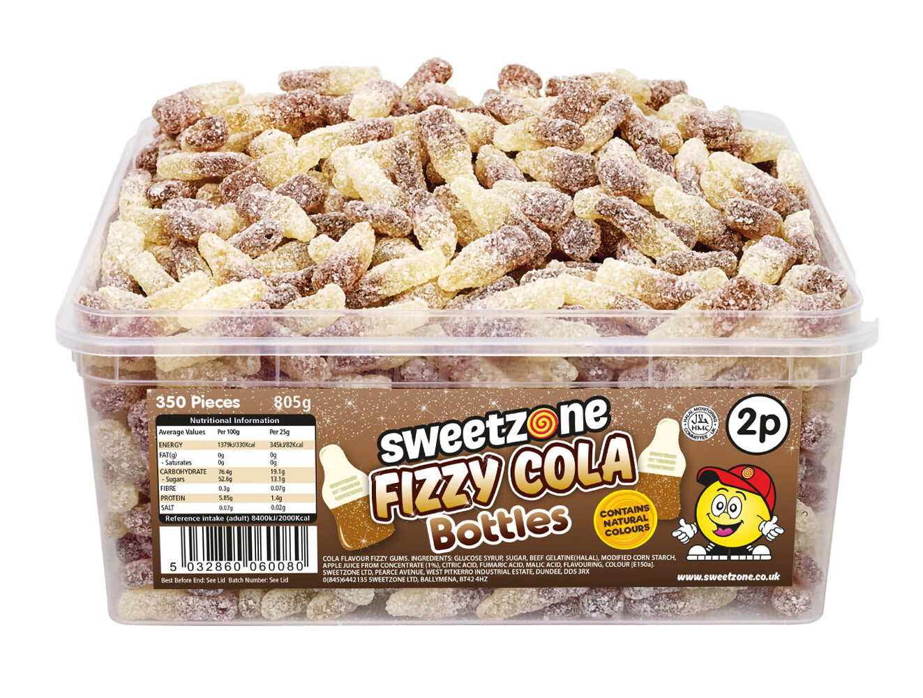 (Fizzy Cola Bottles 800g TUB - 1H014) Halal Sweets Mini Frogs, Cola ...