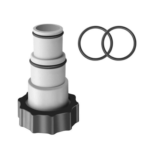 (white)Type A Replacement Hose Adapter with Clamp, Threaded Connection ...