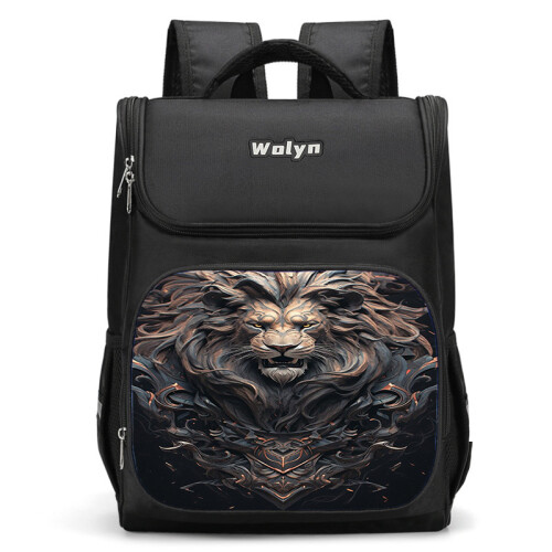 (Style L, Large) Lightweight Lion 3d Backpack For Kids Oxford Fabric ...
