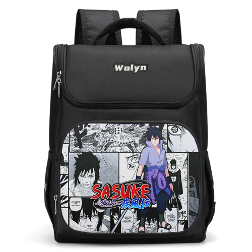 (Style B, Large) Naruto Sasuke School Backpack Large Capacity Oxford ...