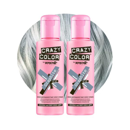 Metallic Graphite Semi-Permanent Duo Hair Dye. Highly Pigmented Silver ...