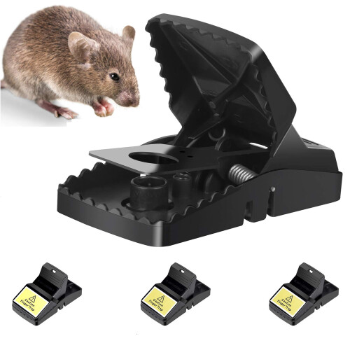 4 Pack Upgraded Rat Trap, Mouse Trap for Various Sizes of Rodents, High ...