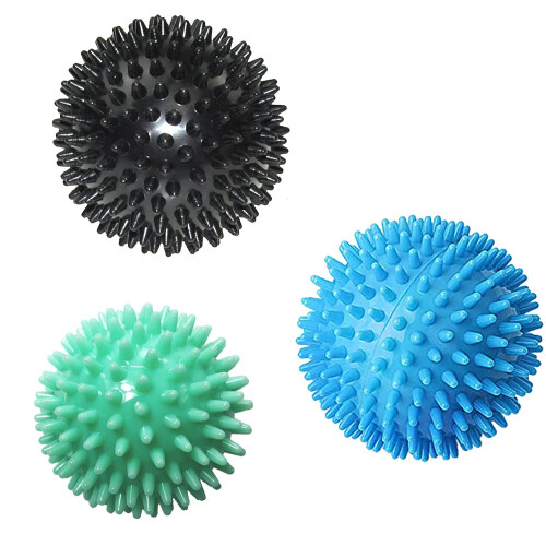 3 Pack Spiky Massage Ball, Pilates Spiky Ball for Hand Therapy, Deep ...