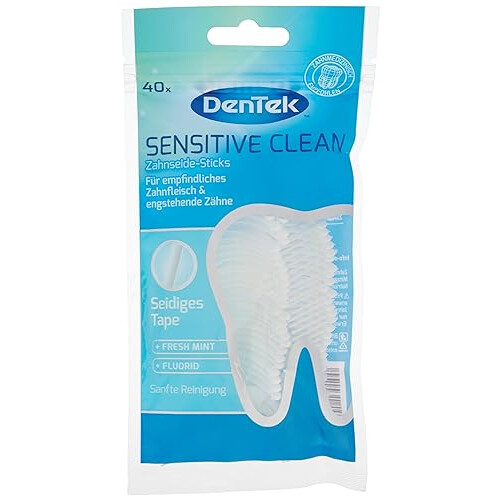 Sensitive Clean Dental Floss Sticks for Sensitive Gums - Tight Teeth ...
