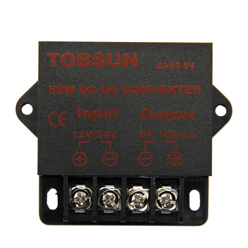 DC 12V 24V to DC 5V 15A 75W Step Down Buck Converter Voltage Regulator ...