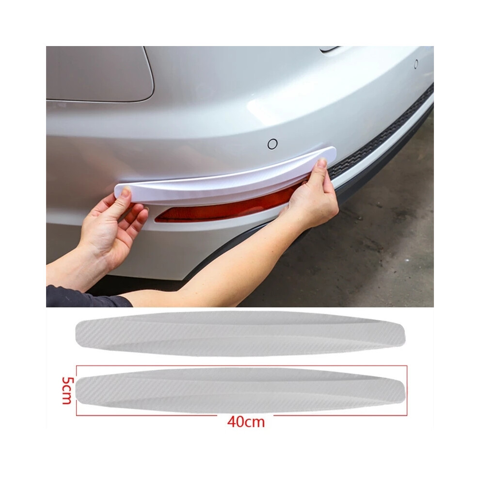 Long White Anti Collision Car Bumper Guard Strip Car Sticker Door Edge Guards Trim
