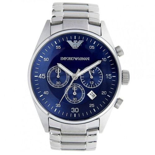 Emporio Armani AR5860 Blue Dial Chronograph Men's Watch on OnBuy