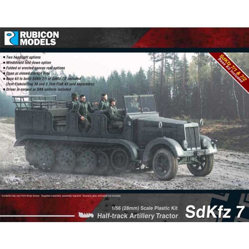 Rubicon Models 280065 Sdkfz 7 Halftrack 1:56 Plastic Model Kit on OnBuy