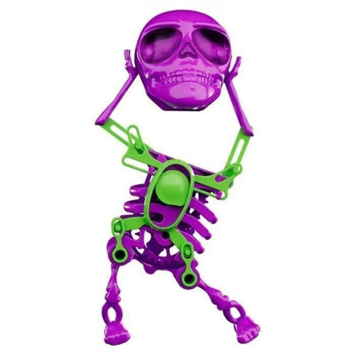 Dancing Skeleton Toy, 3D Mechanical Skeleton Desktop Decoration ...